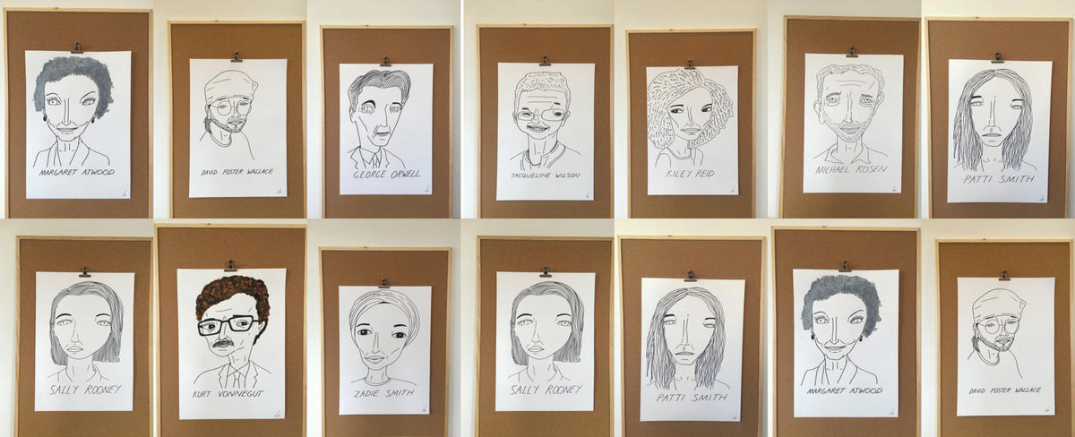 Badly Drawn Authors - Original Drawings – Badly Drawn Celebs