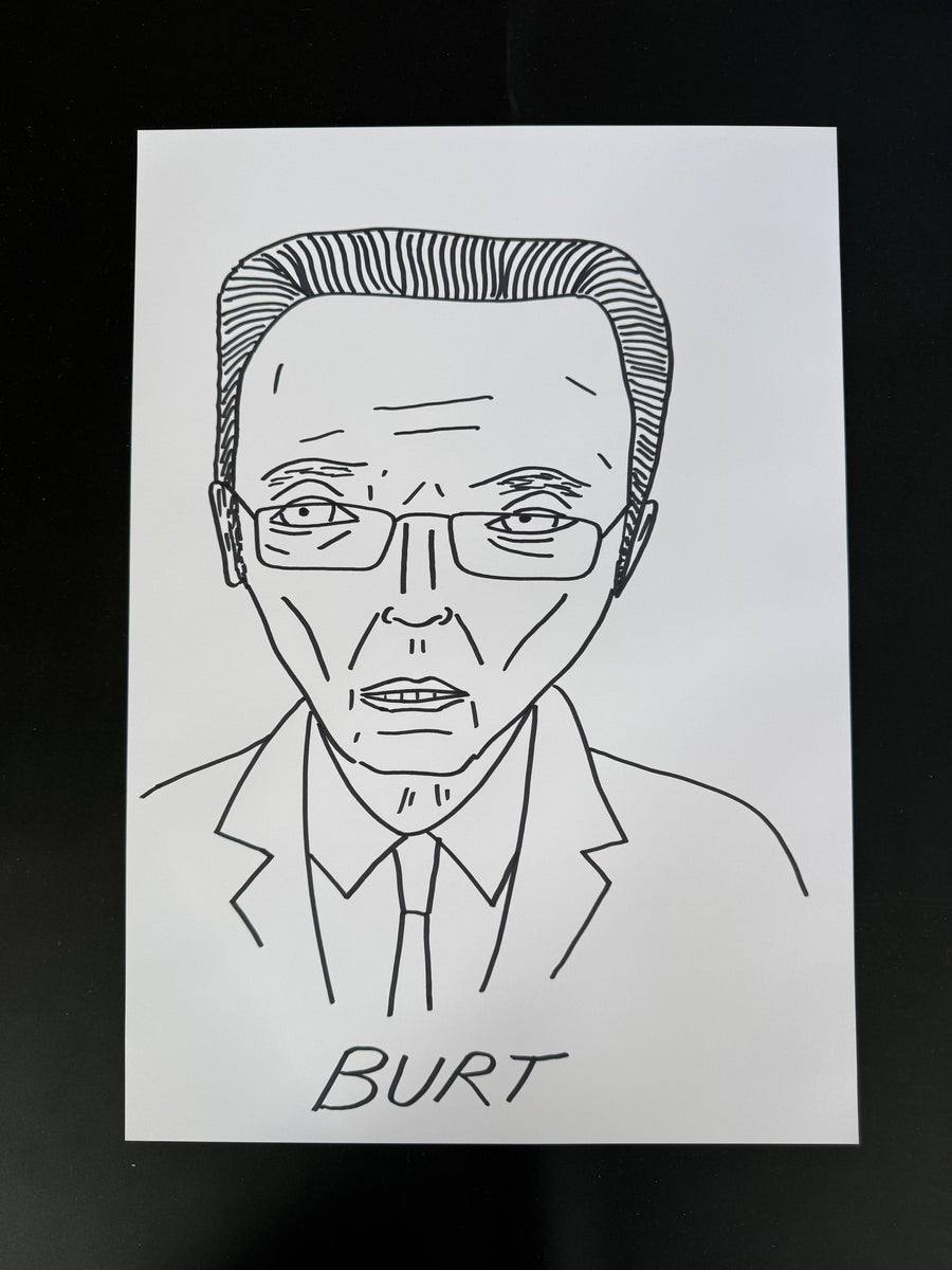 Badly Drawn Burt - Severance - Original Drawing - A3. – Badly Drawn Celebs