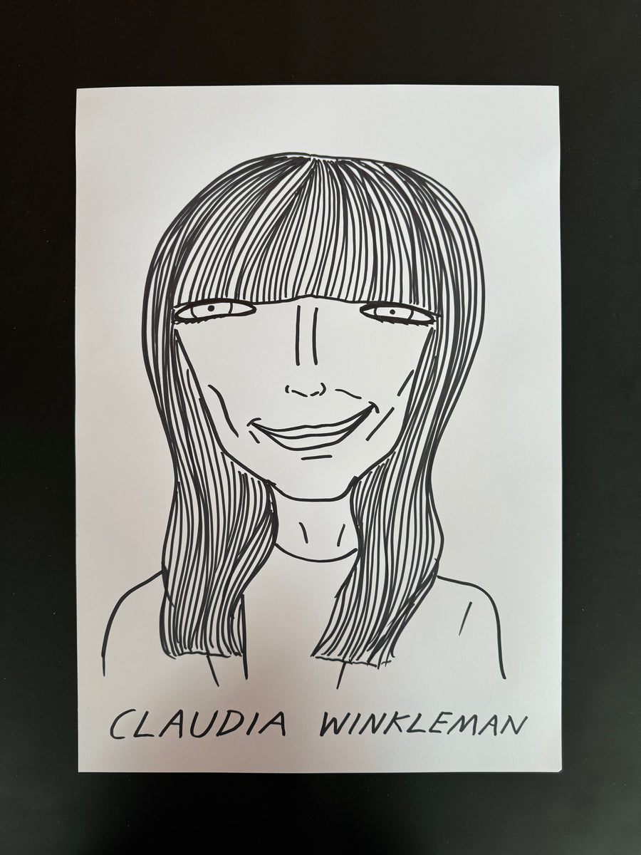 Badly Drawn Claudia Winkleman - Original Drawing - A3. – Badly Drawn Celebs