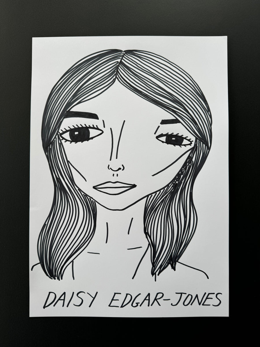 Badly Drawn Daisy Edgar-Jones - Original Drawing - A3. – Badly Drawn Celebs