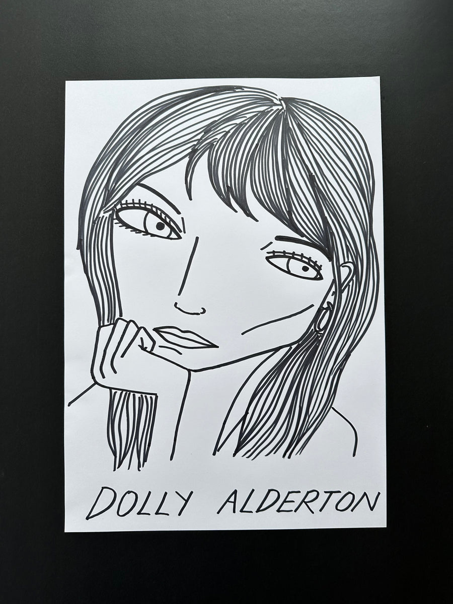 Badly Drawn Dolly Alderton - Original Drawing - A3 – Badly Drawn Celebs