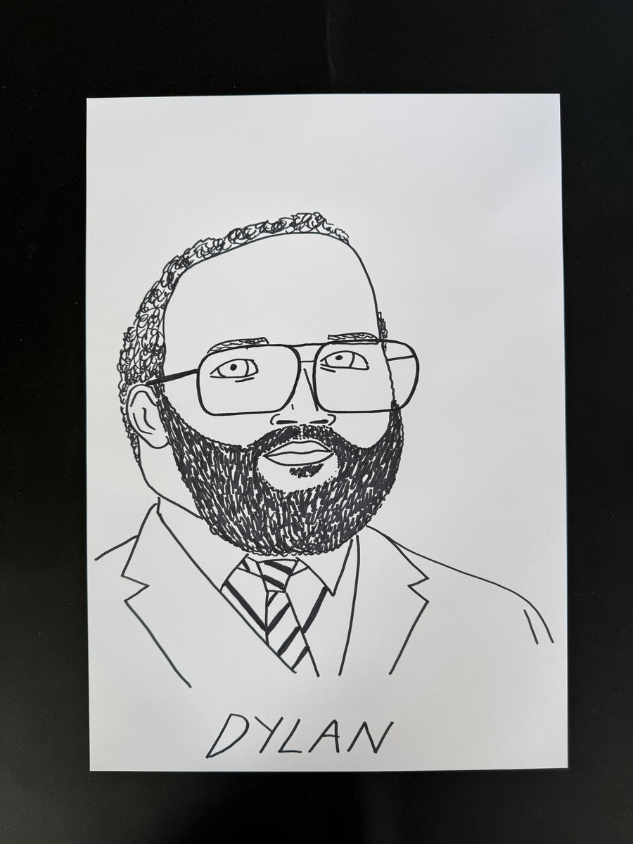 Badly Drawn Dylan - Severance - Original Drawing - A3. – Badly Drawn Celebs