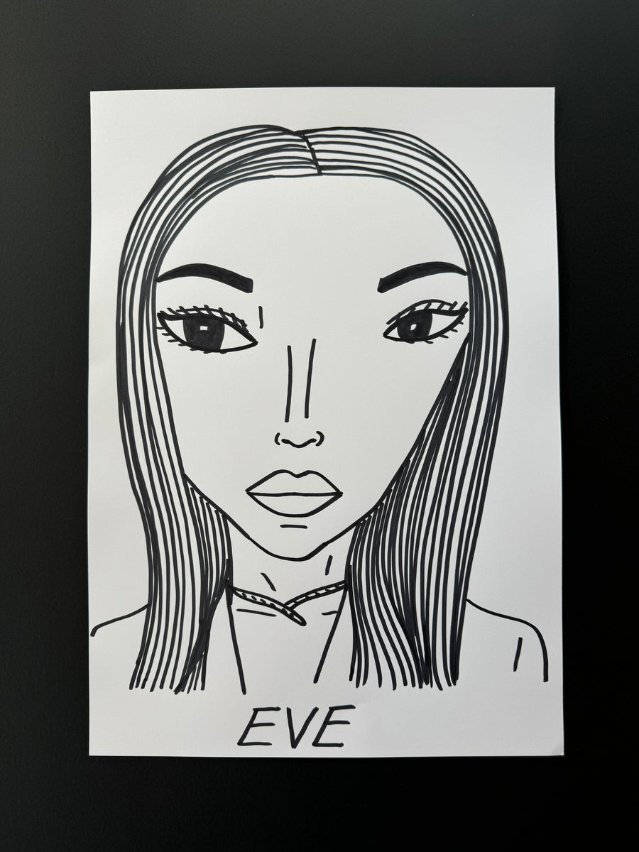 Badly Drawn Eve - Original Drawing - A3. – Badly Drawn Celebs