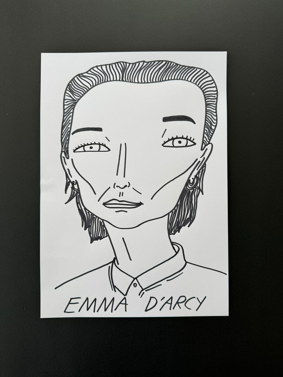 Badly Drawn Emma D'Arcy - Original Drawing - A3 – Badly Drawn Celebs