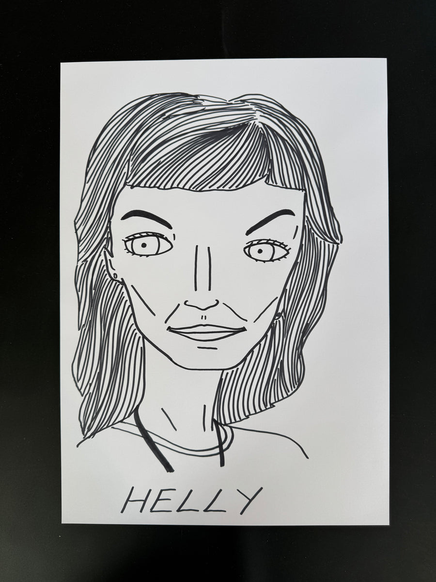 Badly Drawn Helly - Severance - Original Drawing - A3. – Badly Drawn Celebs