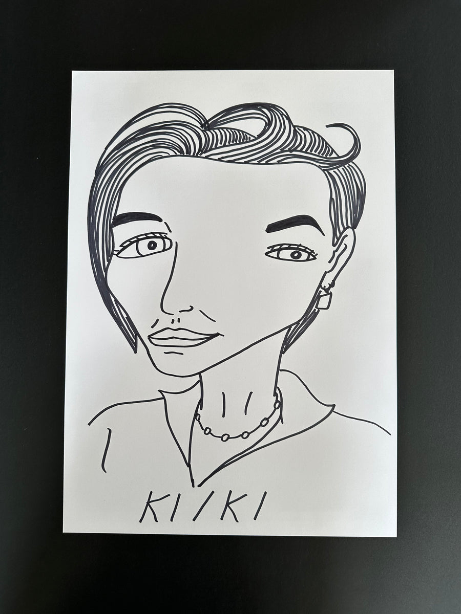 Badly Drawn Ki/Ki - Original Drawing - A3. – Badly Drawn Celebs