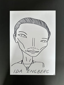 Badly Drawn Ida Engberg - Original Drawing - A3. – Badly Drawn Celebs