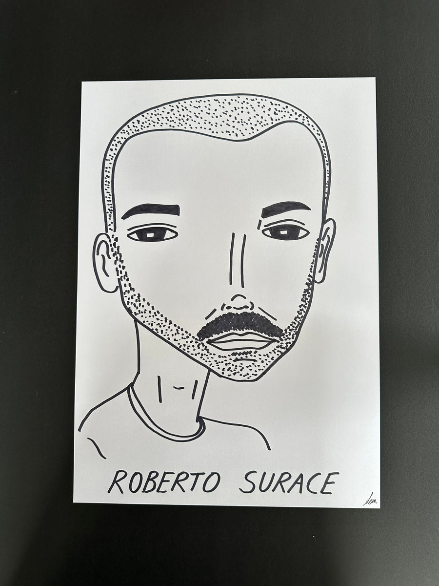 Badly Drawn Roberto Surace - Original Drawing - A3. – Badly Drawn Celebs