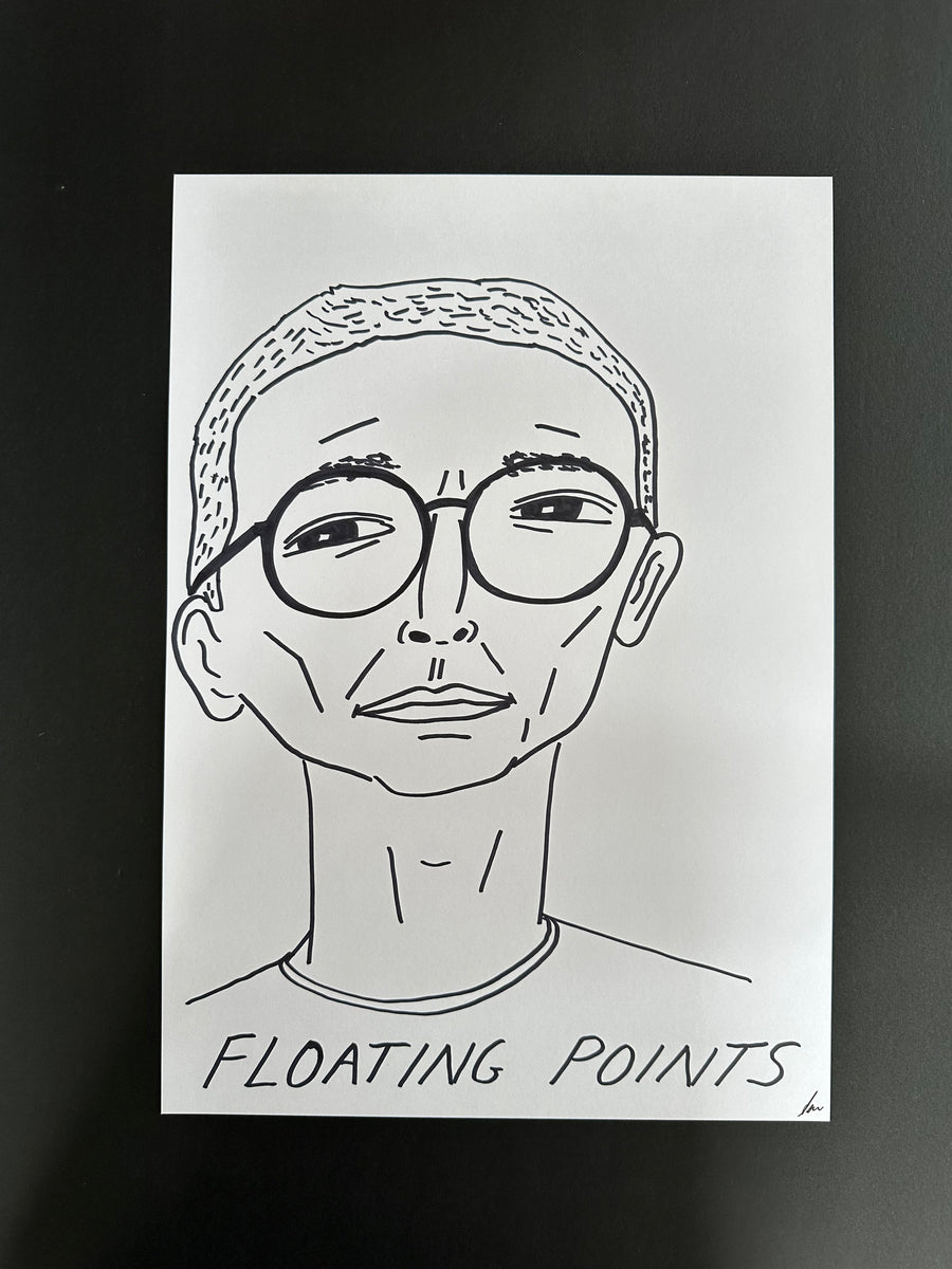 Badly Drawn Floating Points - Original Drawing - A3. – Badly Drawn Celebs