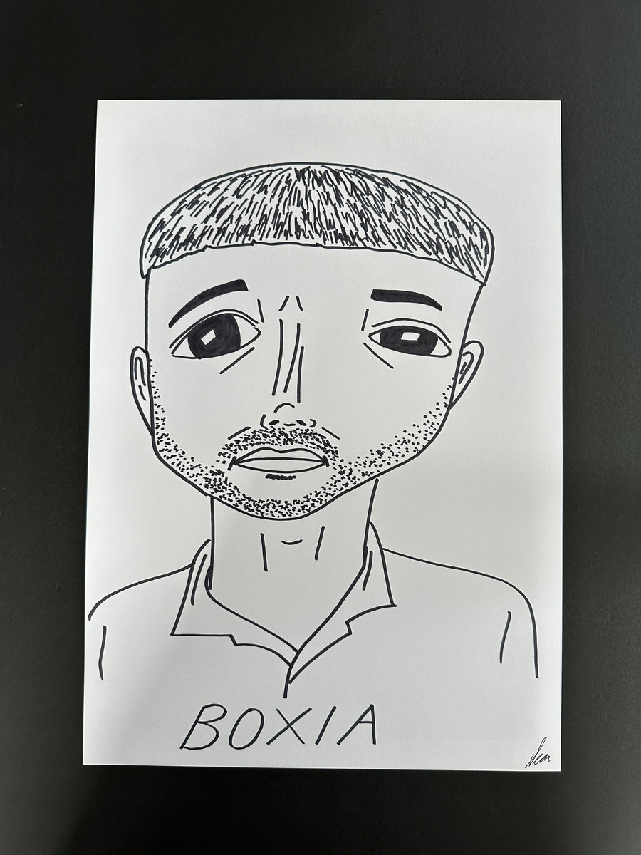Badly Drawn Boxia - Original Drawing - A3. – Badly Drawn Celebs