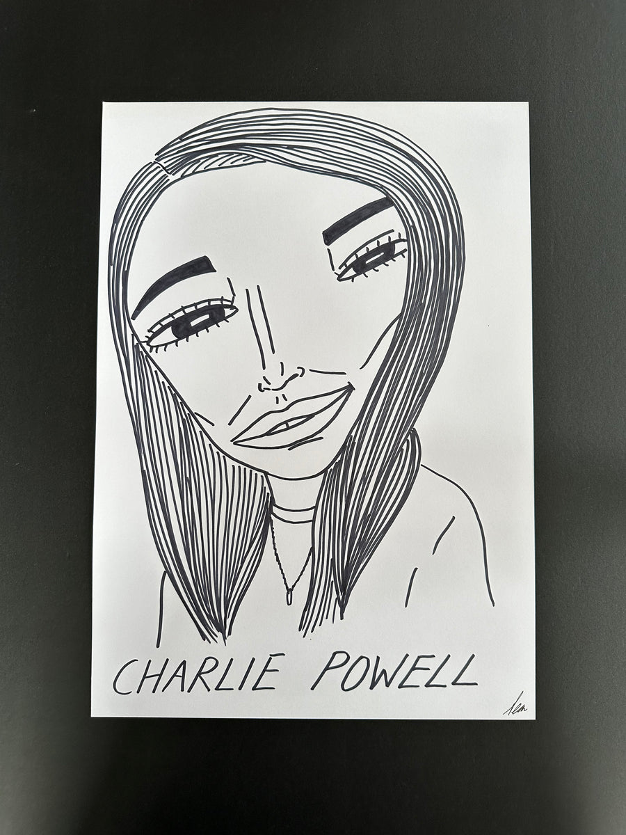 Badly Drawn Charlie Powell - Original Drawing - A3. – Badly Drawn Celebs
