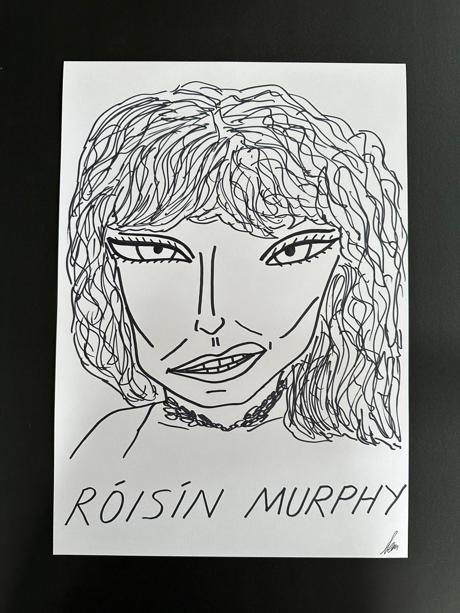 Badly Drawn Roisin Murphy - Original Drawing - A3. – Badly Drawn Celebs