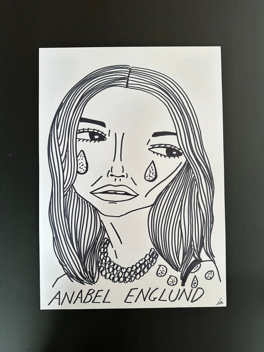 Badly Drawn Annabel Englund - Original Drawing - A3. – Badly Drawn Celebs