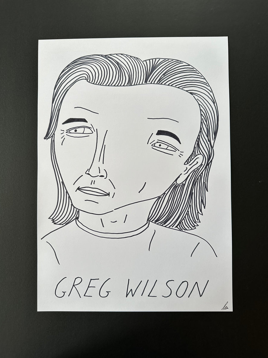 Badly Drawn Greg Wilson - Original Drawing - A3. – Badly Drawn Celebs