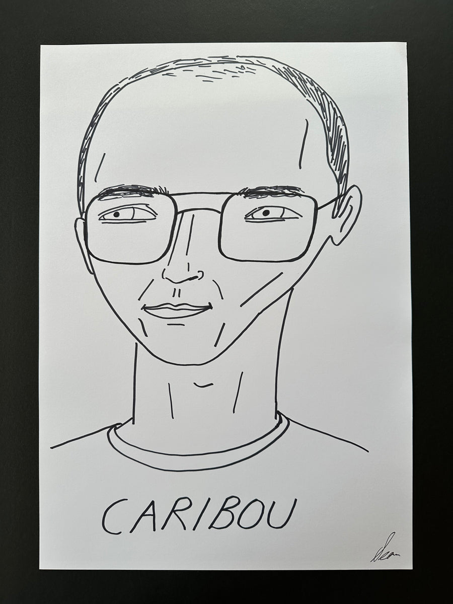 Badly Drawn Caribou - Original Drawing - A3. – Badly Drawn Celebs