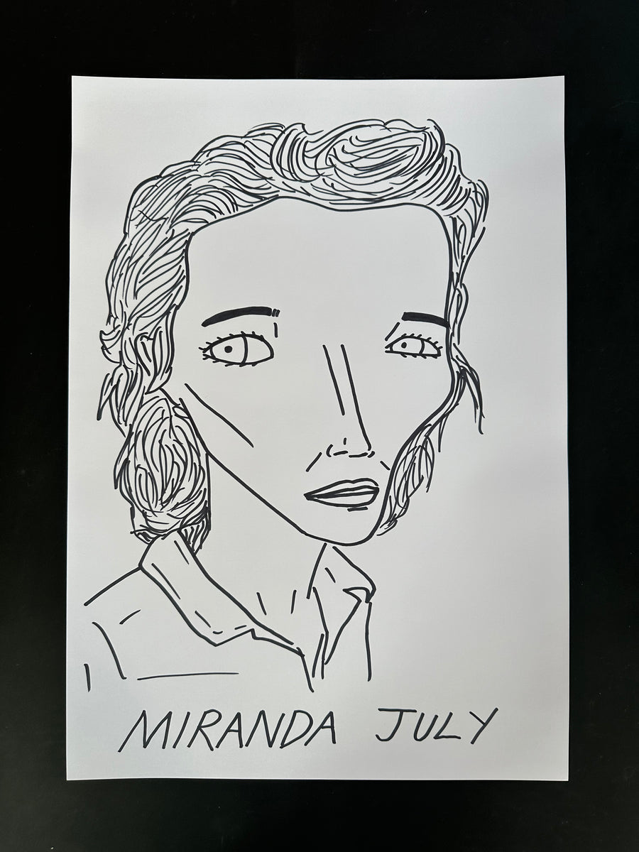 Badly Drawn Miranda July - Original Drawing - A3. – Badly Drawn Celebs