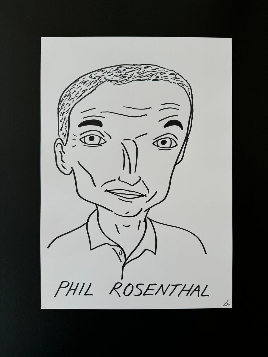 Badly Drawn Phil Rosenthal - Original Drawing - A3. – Badly Drawn Celebs