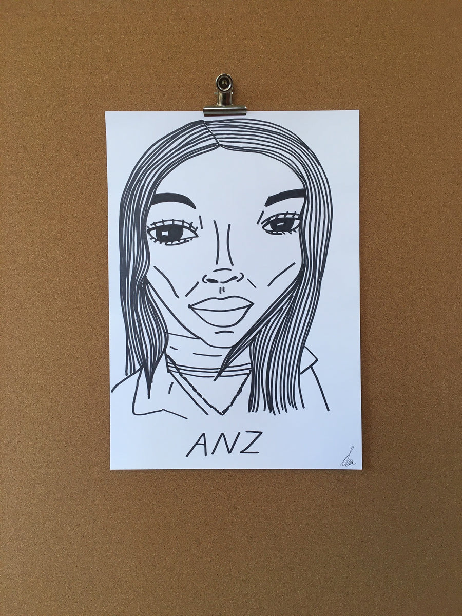 SOLD - Badly Drawn ANZ - Original Drawing - A3. – Badly Drawn Celebs