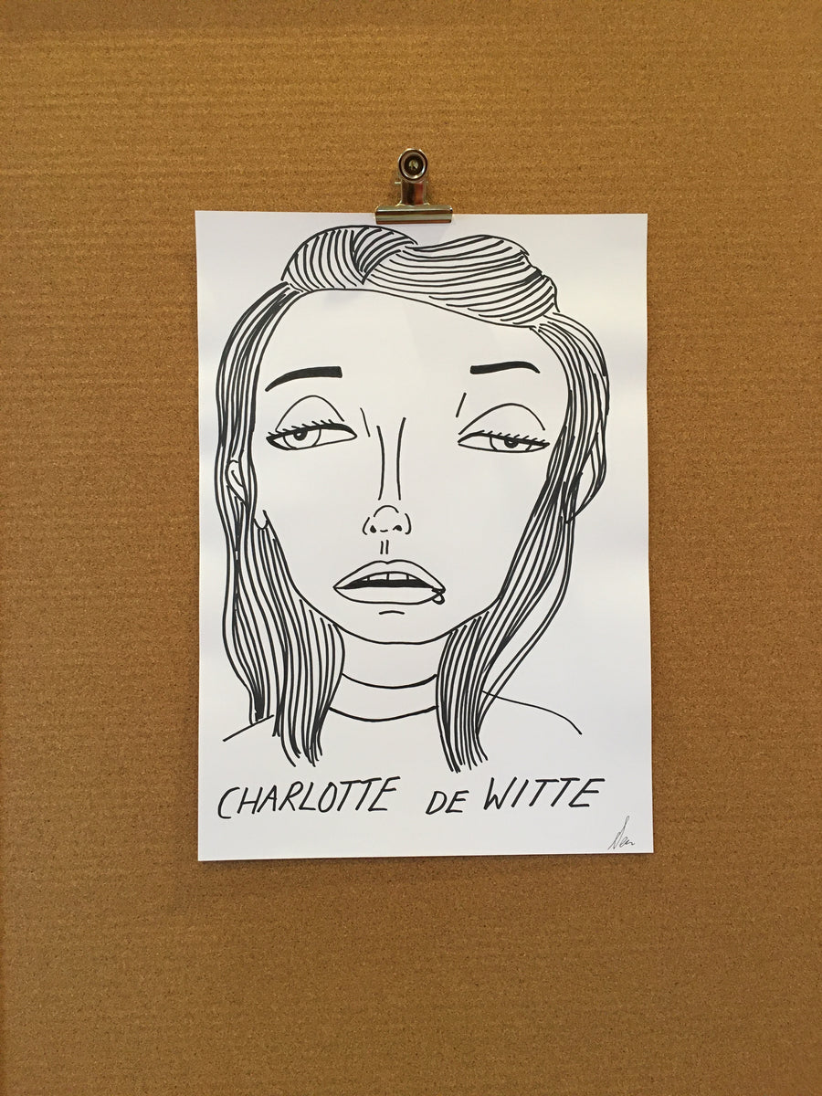 Badly Drawn Charlotte De Witte - Original Drawing - A3 - SOLD OUT ...