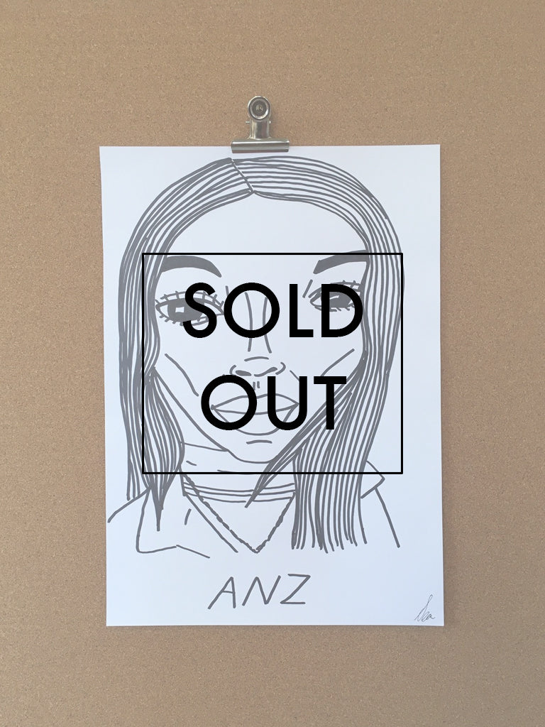 SOLD - Badly Drawn ANZ - Original Drawing - A3. – Badly Drawn Celebs