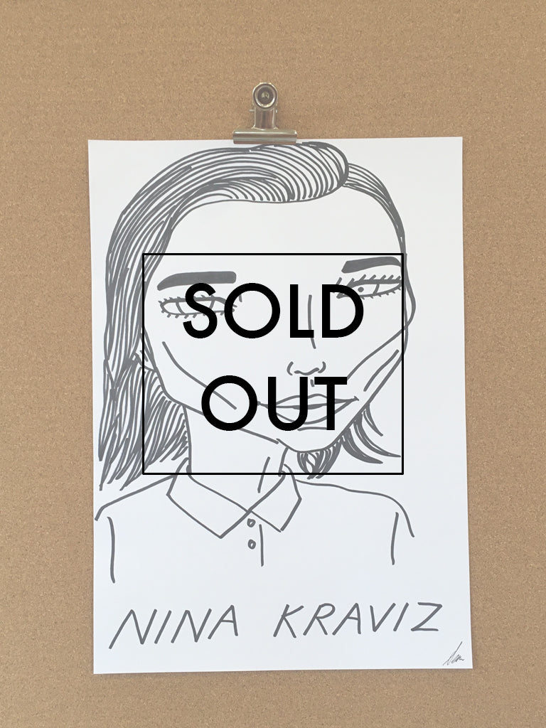 SOLD - Badly Drawn Nina Kraviz - Original Drawing - A3. – Badly Drawn ...